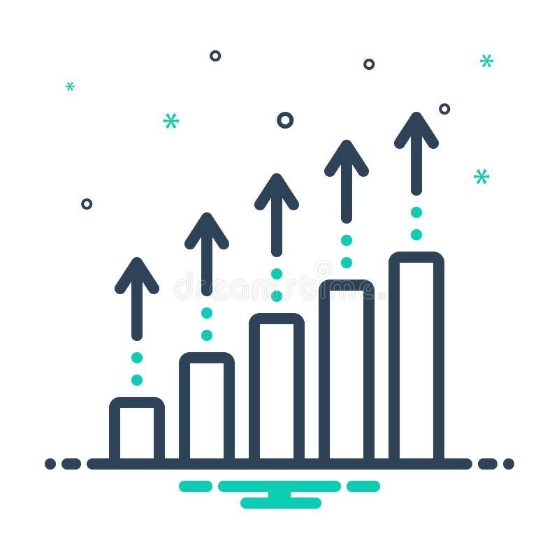 Mix Icon for Advance, Proceed and Achievement Stock Vector ...
