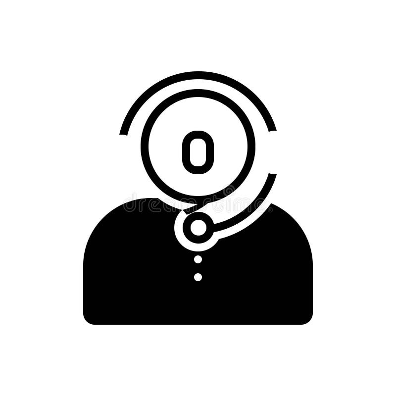 Icon of Agent Help Service Support Man Speaker Icon Customer Support ...