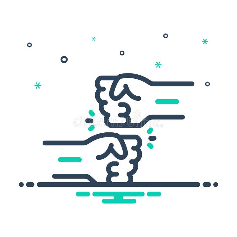 Mix Icon for Agreed, Consentaneous and Agreeable Stock Vector ...