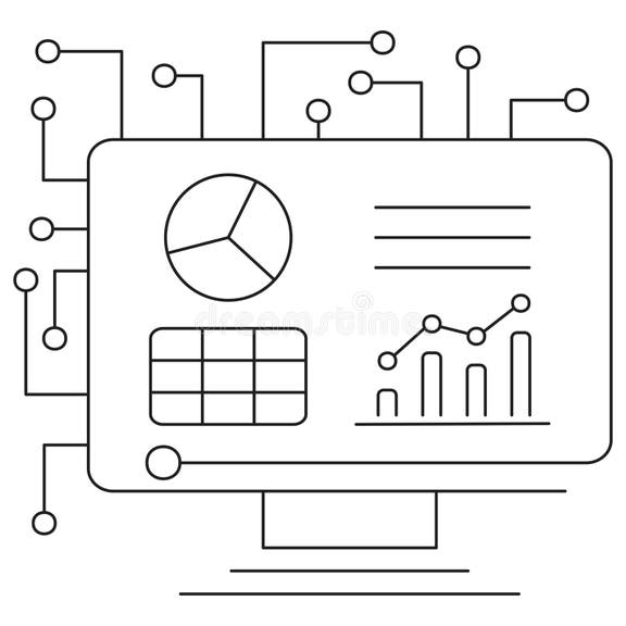 Icon of AI Data Chart, Representing Artificial Intelligence Data ...