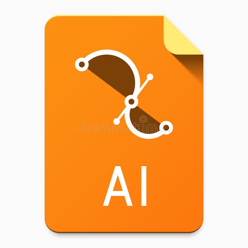 DOC Flat Style File Type Pictogram Stock Vector - Illustration of ...