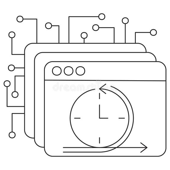 Icon of AI Iteration Process in Artificial Intelligence and Machine ...