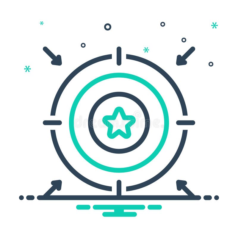 Successful Man Aiming Target with Bow and Arrow Stock Vector ...