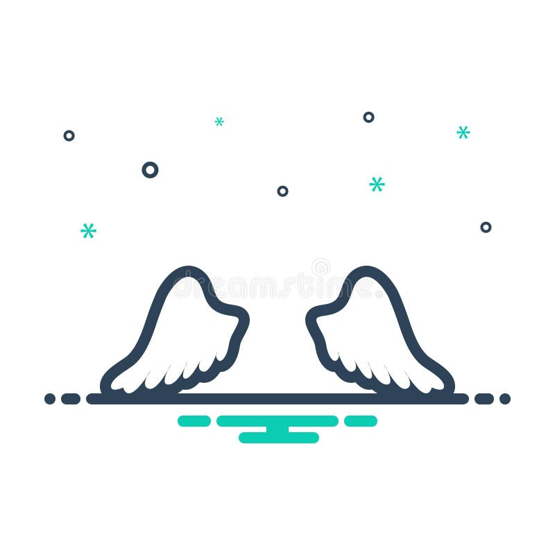 Mix Icon for Angels, Apostle and Heaven Stock Vector - Illustration of ...