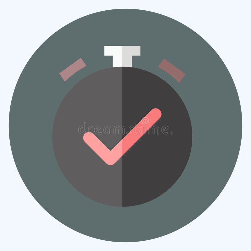Icon Alarm on. Suitable for Infographics Symbol. Flat Style. Simple ...