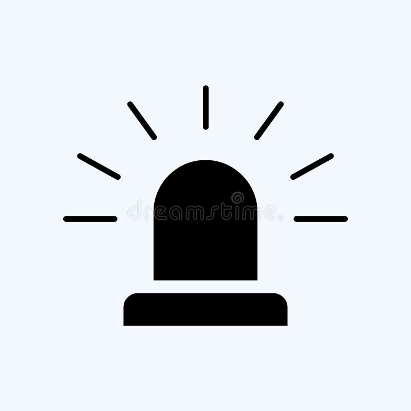Icon Alert. Suitable for Security Symbol. Glyph Style. Simple Design ...