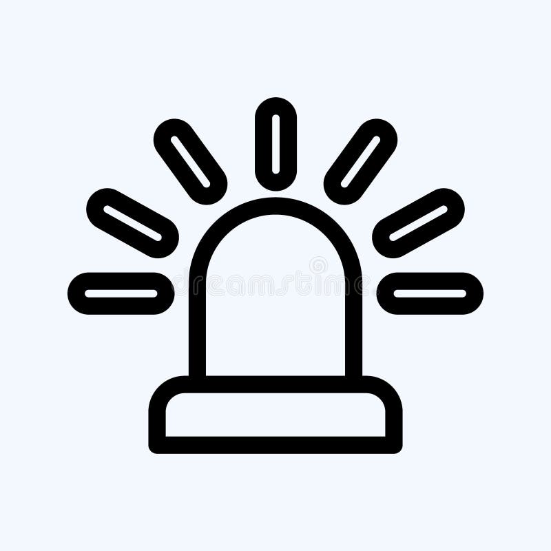 Icon Alert. Suitable for Security Symbol. Line Style. Simple Design ...