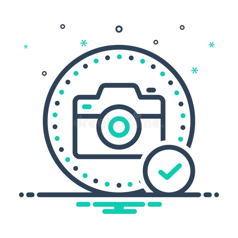 Mix Icon for Allowing, Benign and Photography Stock Vector ...