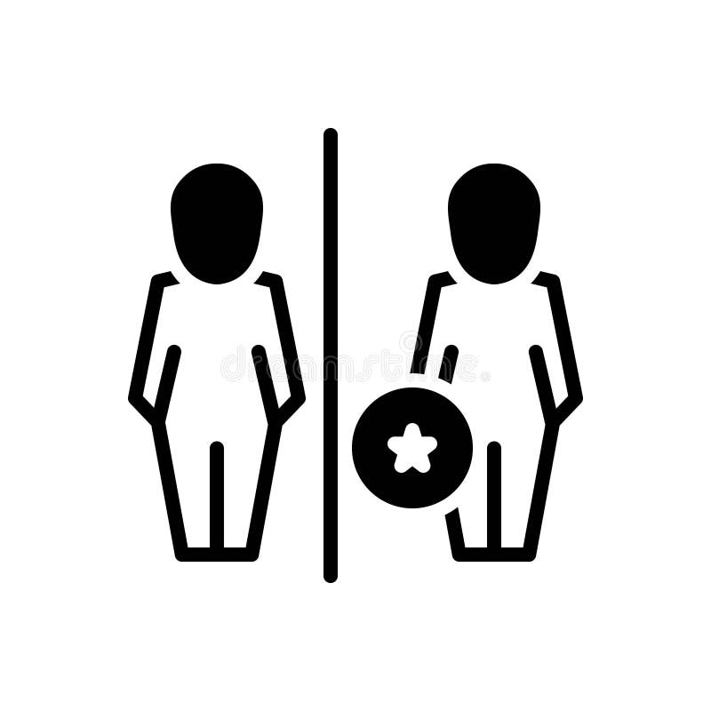 Black Solid Icon for only, Alone and Mere Stock Vector - Illustration ...