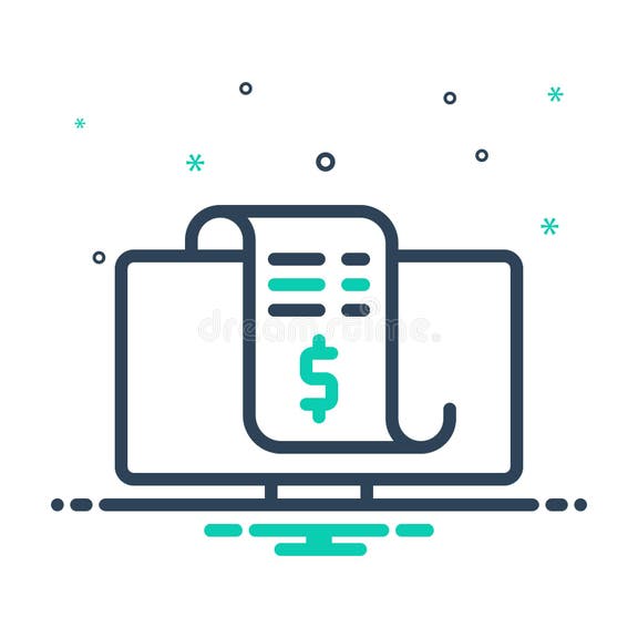 Mix Icon for Amounts, Invoice and Balance Stock Vector - Illustration ...