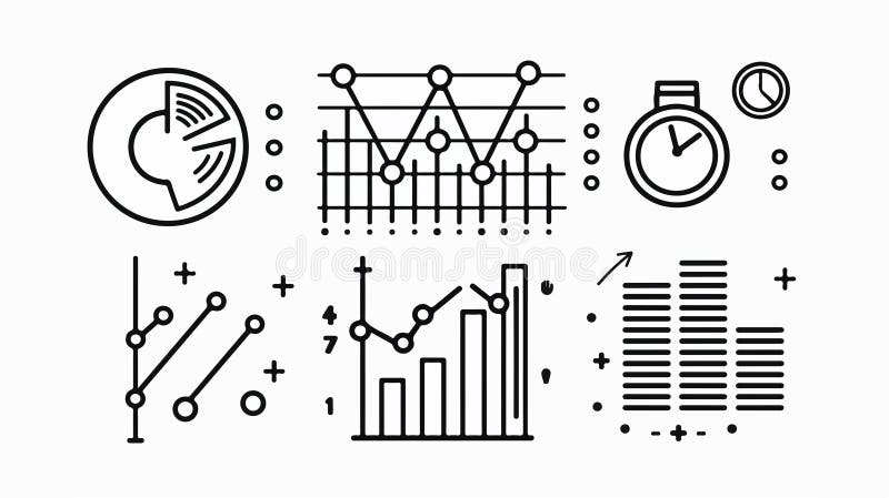 Professional Analytical Chart Icon for Assessment Related Designs Stock ...