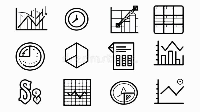 Professional Analytical Chart Icon for Assessment Related Designs Stock ...