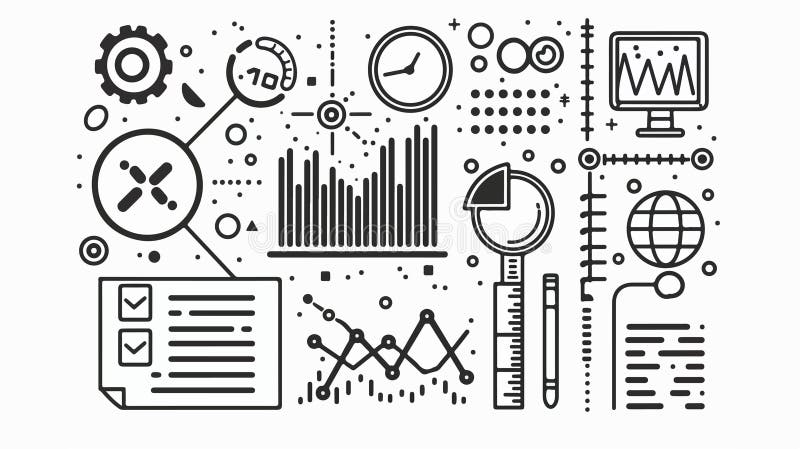 Professional Analytical Chart Icon for Assessment Related Designs Stock ...