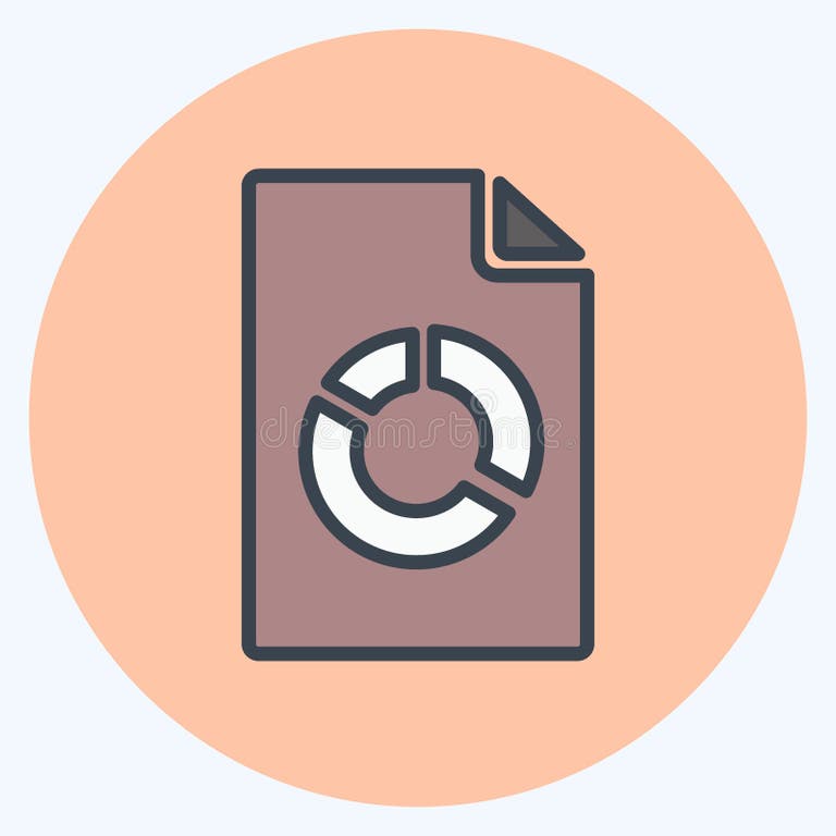 Icon Analytics. Suitable for it Services Symbol. Color Mate Style ...