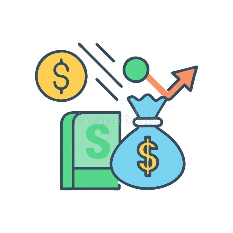 Icon for Analyzing Financial Liabilities Stock Vector - Illustration of ...