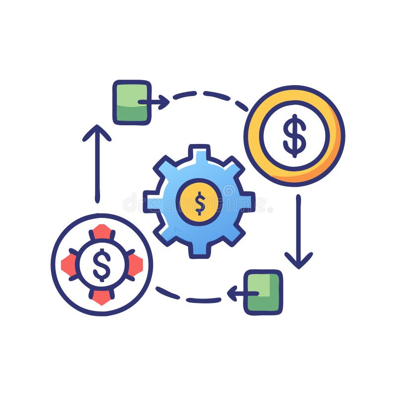 Icon for Analyzing Financial Process Improvement Strategies Stock ...