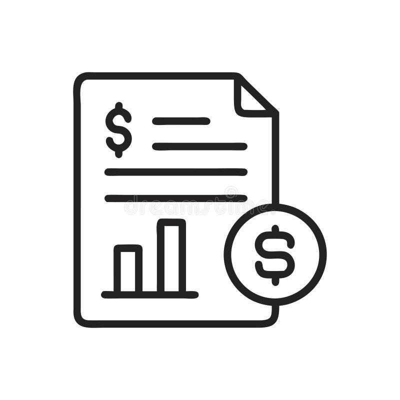 Icon for Analyzing Income Statement Metrics Stock Vector - Illustration ...