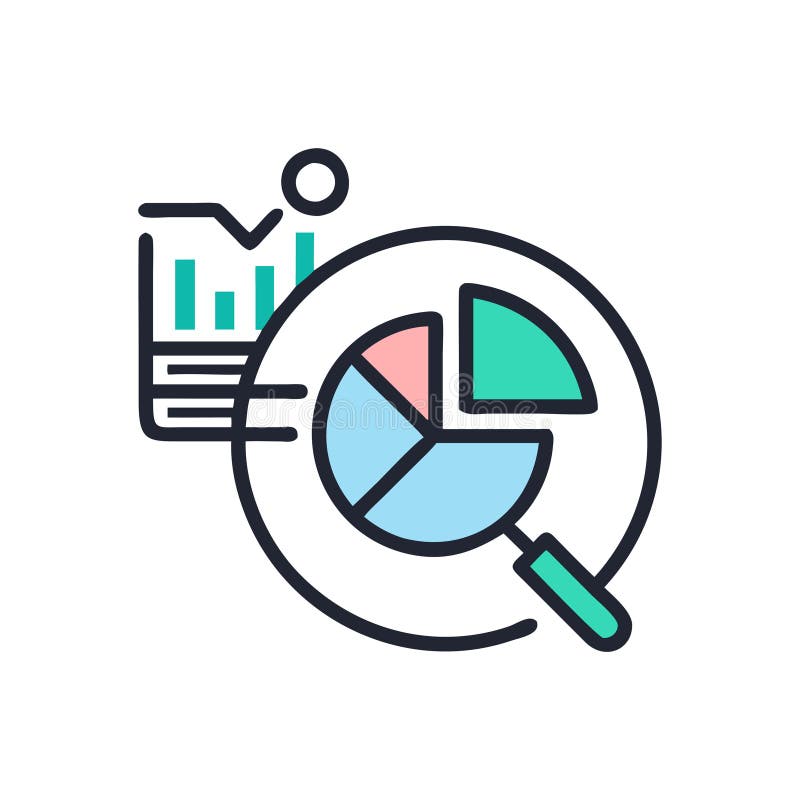 Icon for Analyzing Market Segments Stock Vector - Illustration of ...