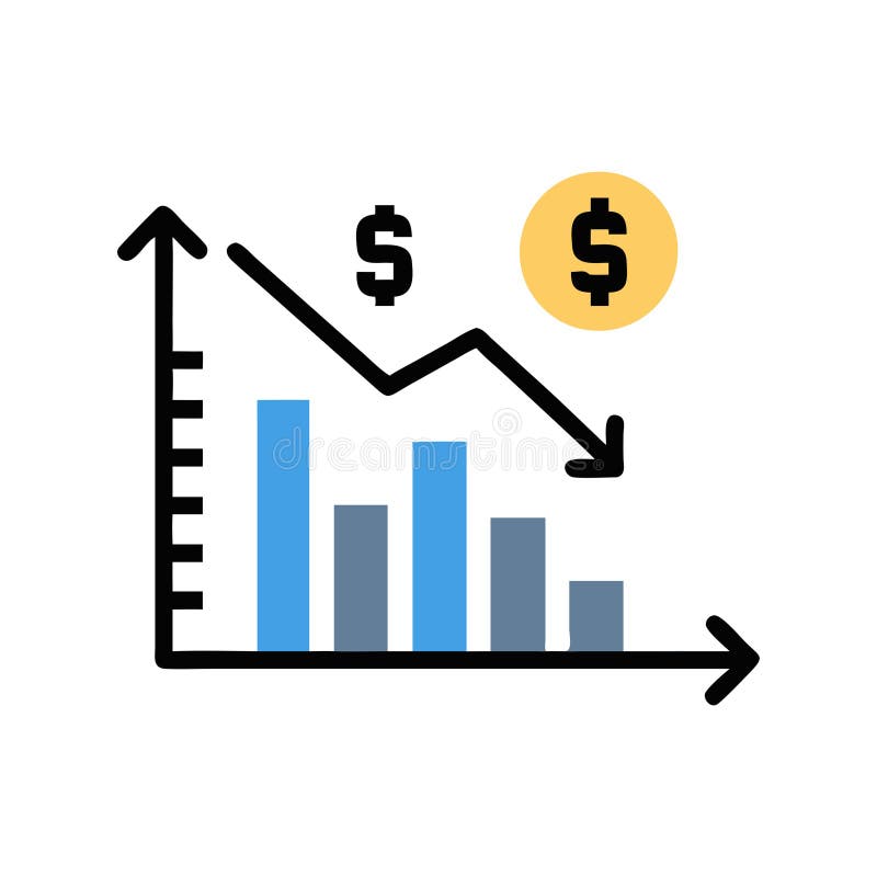 Icon for Analyzing Profit and Loss Trends Stock Vector - Illustration ...