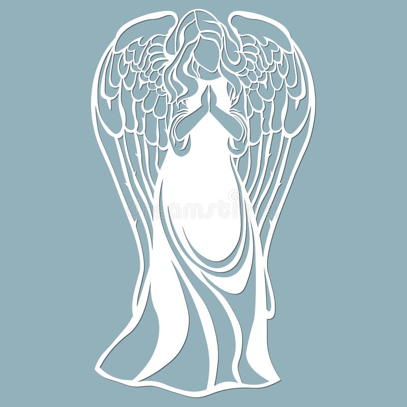 Weeping Angel Stencil Template