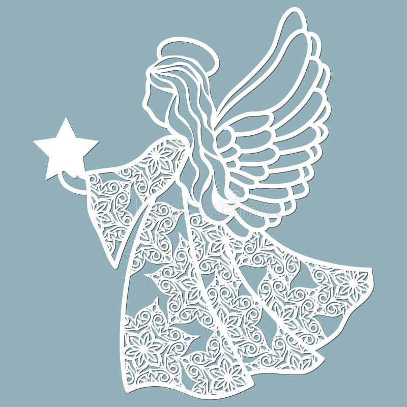 The Icon, an Angel Template, Holds Fire in Its Hands. Template for ...