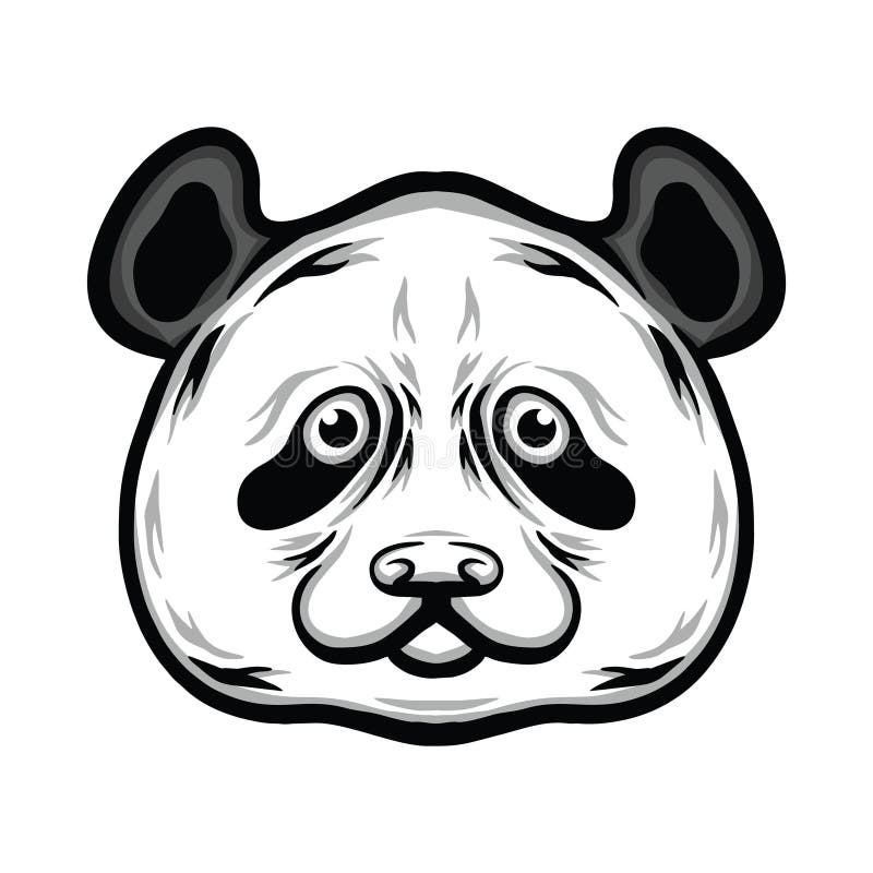 Icon Animal Cute Panda Vector Logo Design Illustration Stock Vector ...
