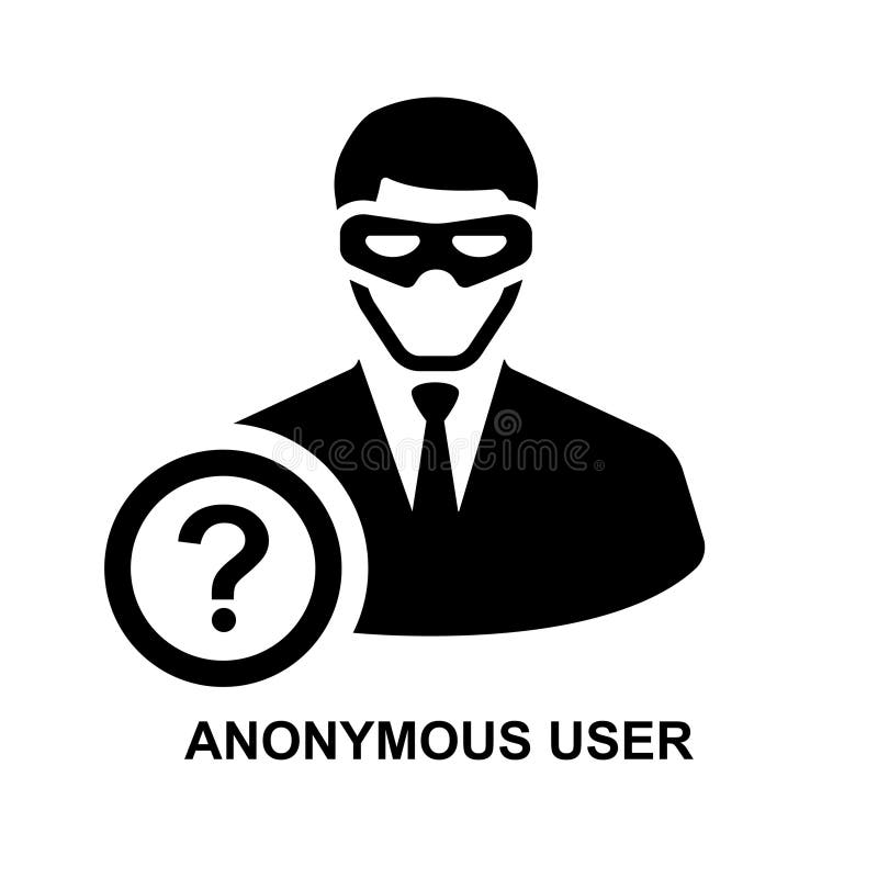 Anonymous User Icon stock vector. Illustration of isolated - 88848107