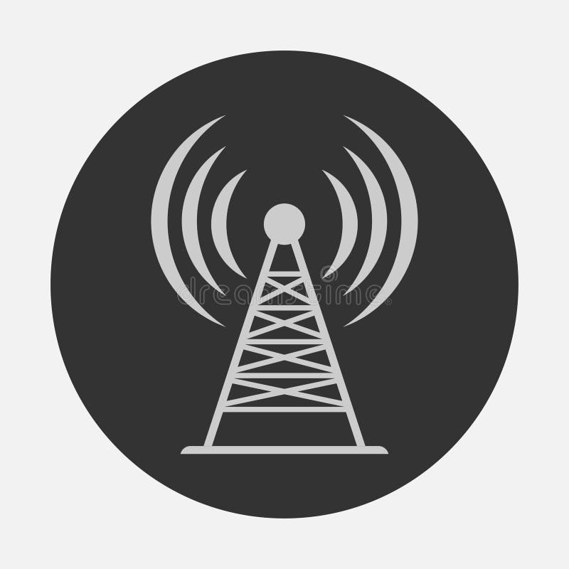 Icon Antenna, Communication, Wireless Data Transmission Stock ...