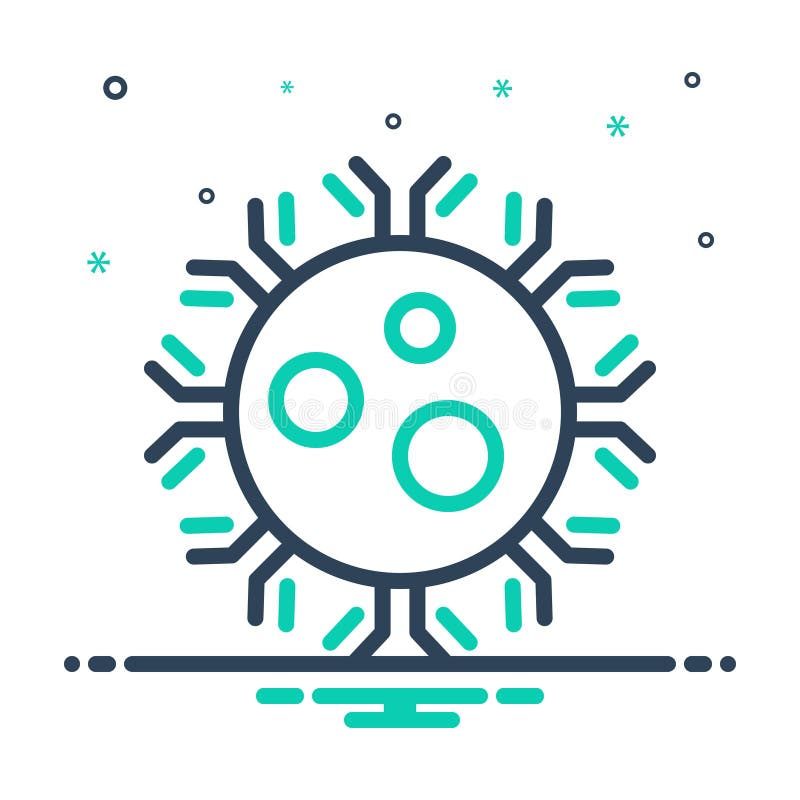 Mix Icon for Antibody, Immunology and Defense Stock Illustration ...