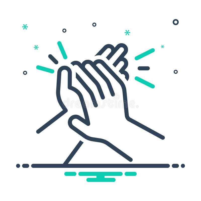 Mix Icon for Applause, Bravado and Clapping Stock Vector - Illustration ...