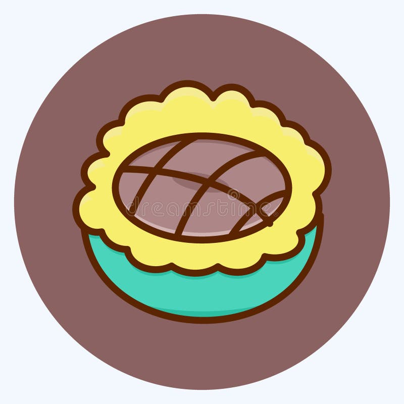 Icon Apple Pie. Suitable for Bakery Symbol. Flat Style. Simple Design ...