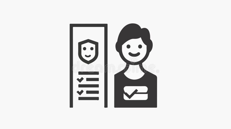 Professional Identity Approval Icon for Verification and Trust in ...