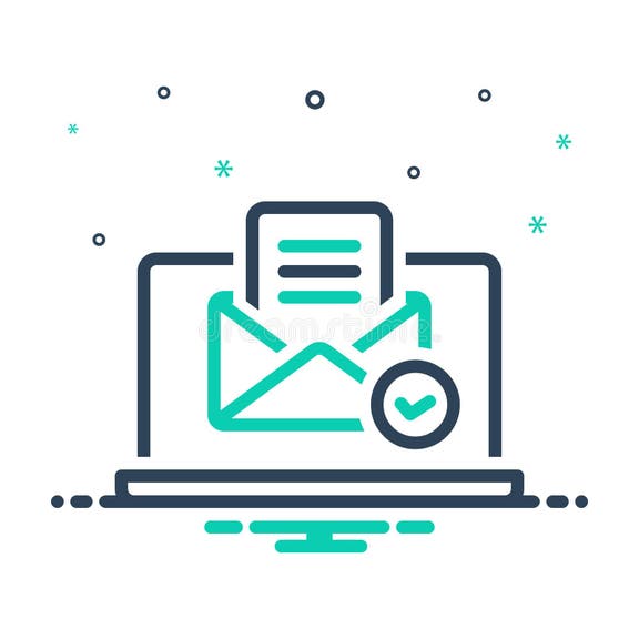 Mix Icon for Approve, Message and Consent Stock Vector - Illustration ...