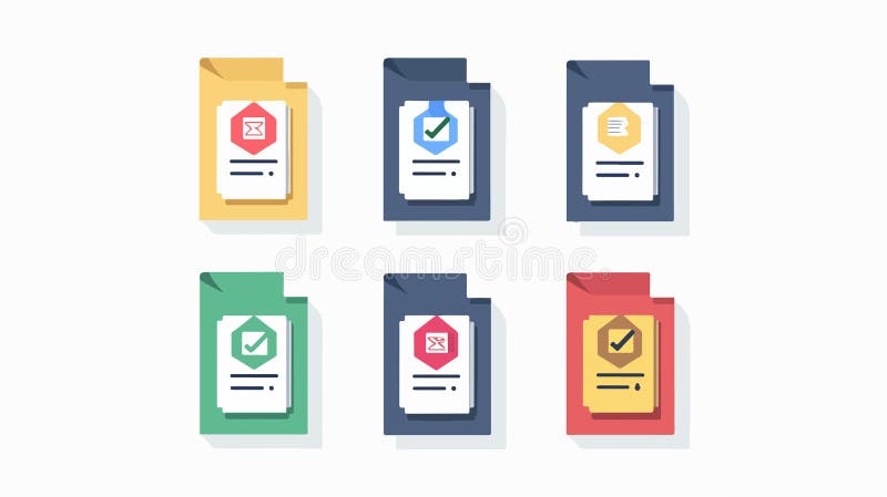 Approved Document Icon for Assessment Related Designs Stock Vector ...