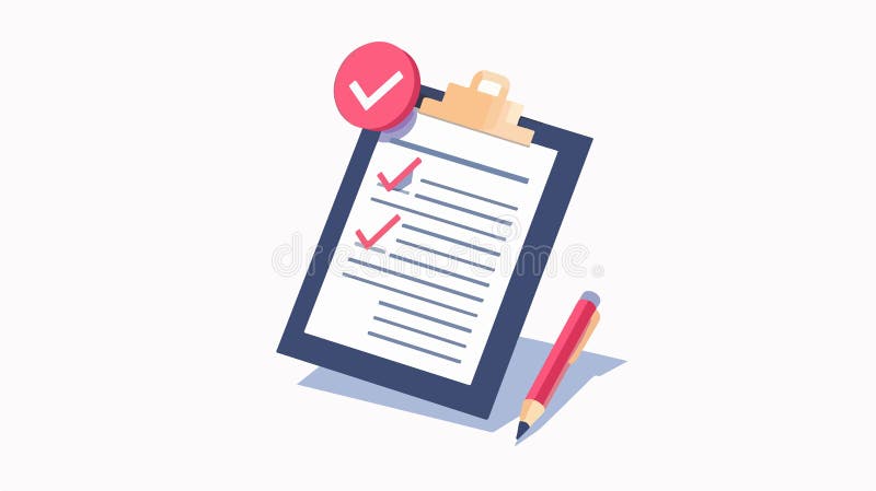 Approved Document Icon for Assessment Related Designs Stock Vector ...