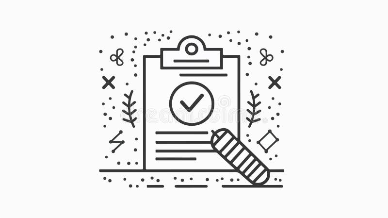 Professional Approved Document Icon for Assessment, Isolated on White ...