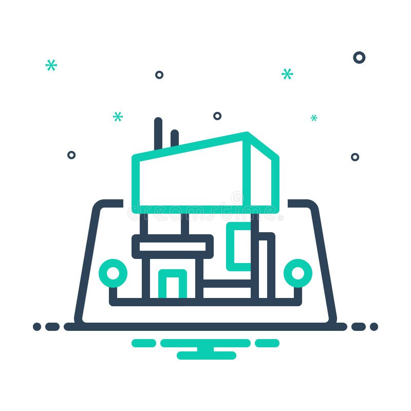 Mix Icon for Architectural, Architectonic and Constructive Stock Vector ...