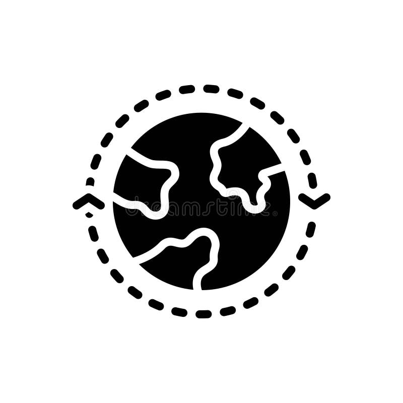 Black Solid Icon for Around, on Every Side of and Everywhere Stock ...