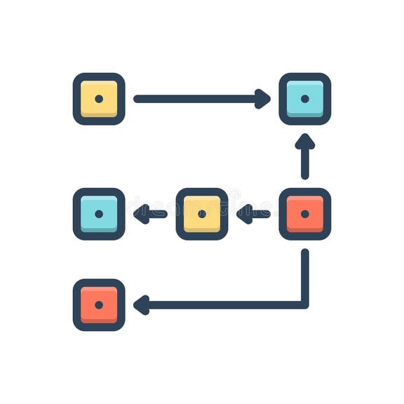Color Illustration Icon for Arrange, Systematize and Display Stock ...