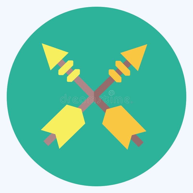 Icon Arrows. Suitable for Wild West Symbol. Flat Style. Simple Design ...