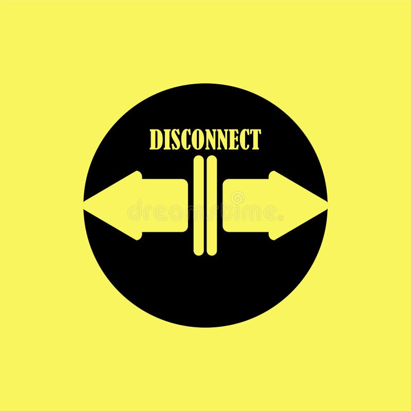 PPE Icon.Disconnect Mains Plug From Electrical Outlet Symbol Sign ...