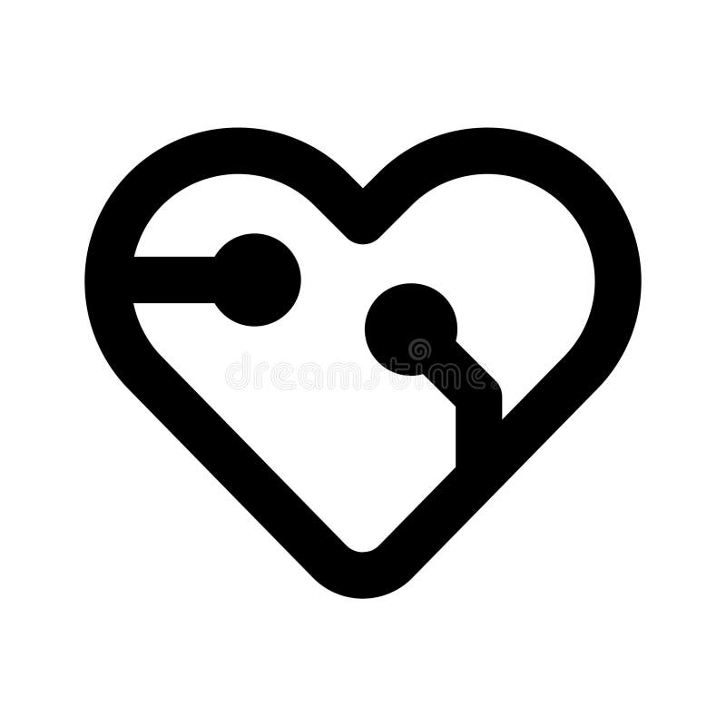 An Icon of Artificial Heart in Modern Style Stock Vector - Illustration ...