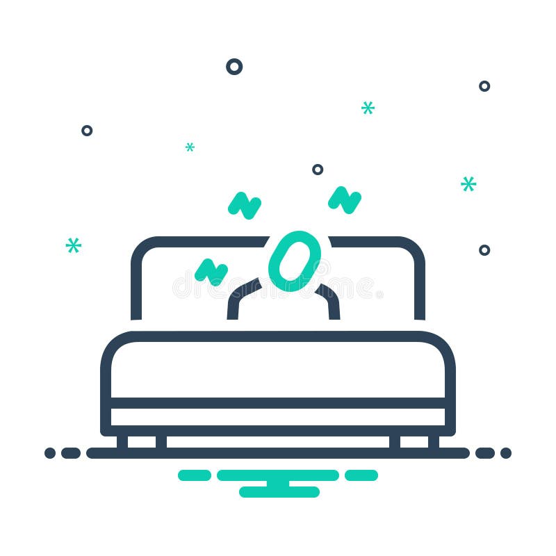 Mix Icon for Asleep, Dormant and Sleeping Stock Illustration ...
