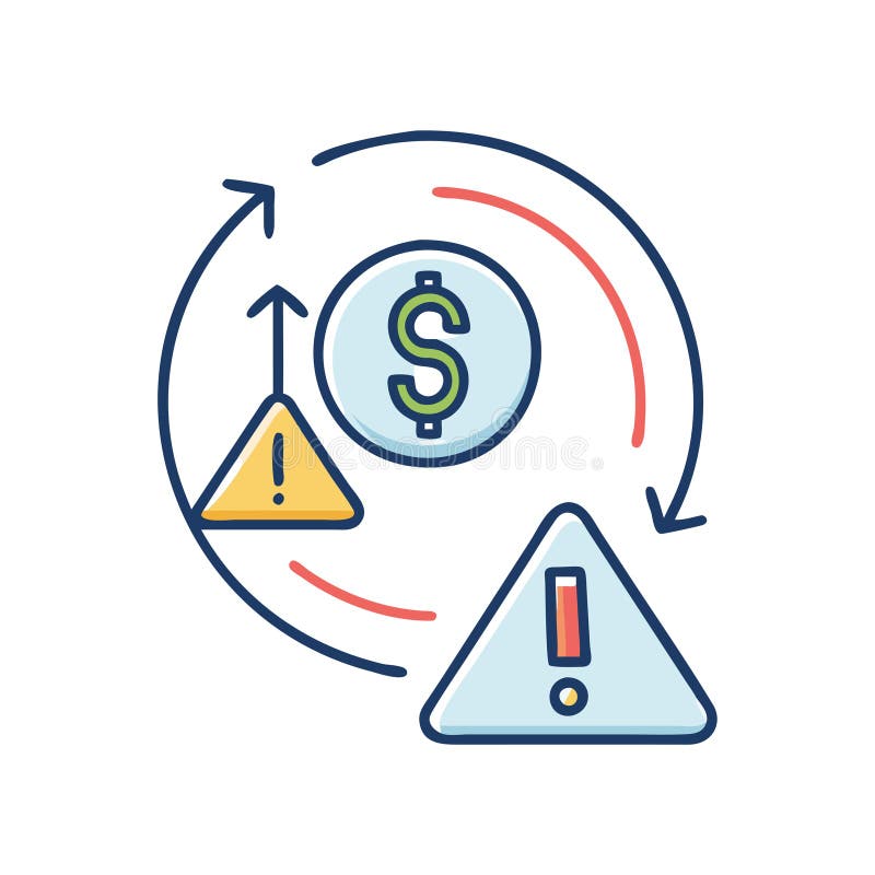 Icon for Assessing Investment Risk Factors Stock Vector - Illustration ...