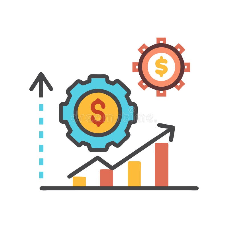 Icon for Assessing Profit Maximization Effectiveness Stock Vector ...
