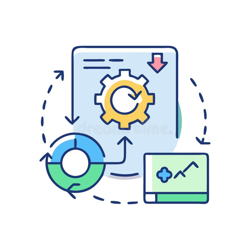 Icon for Assessing Project Lifecycle Processes Stock Vector ...