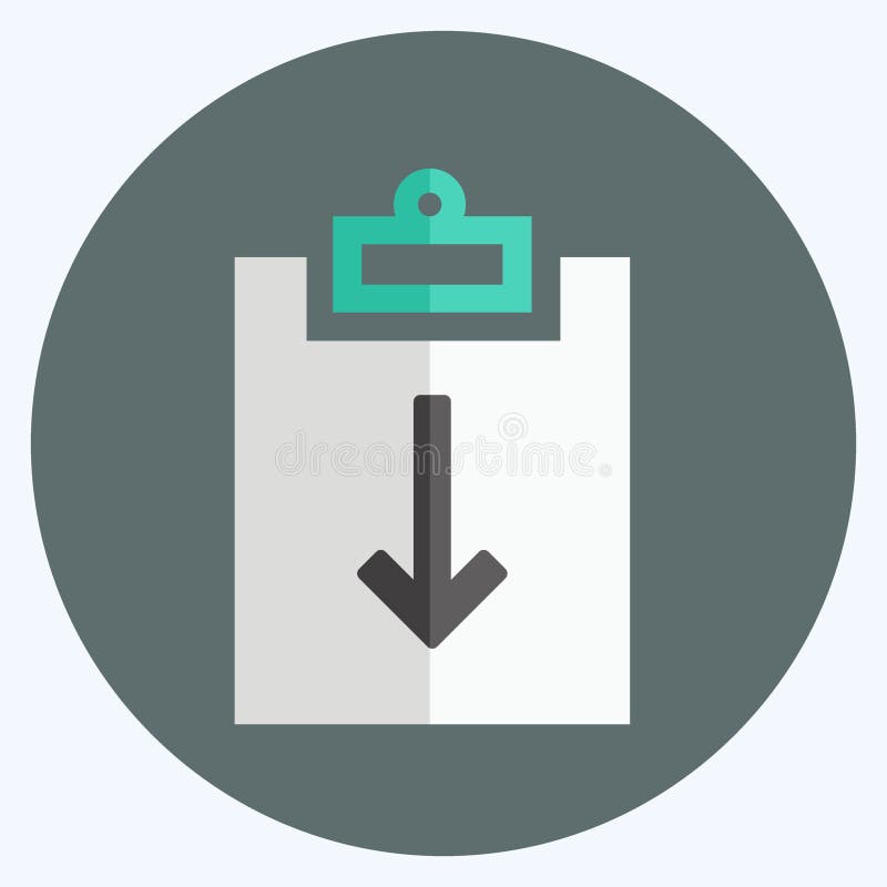 Icon Assignment Late. Suitable for Infographics Symbol. Flat Style ...