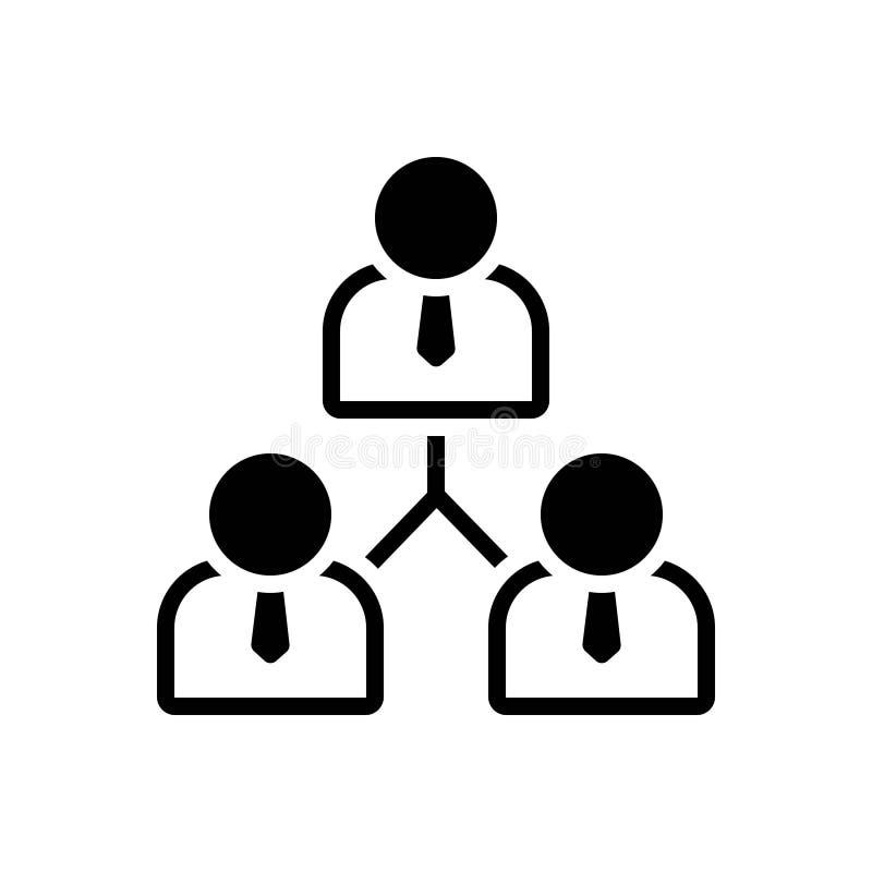 Black Solid Icon for Associate, Partner and Colleague Stock Vector ...