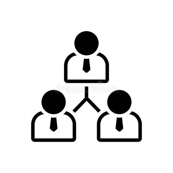 Black Solid Icon for Associate, Partner and Colleague Stock Vector ...