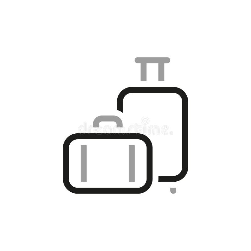 Icon Associated with Wealth. Baggage Icon. Vector Illustration Stock ...
